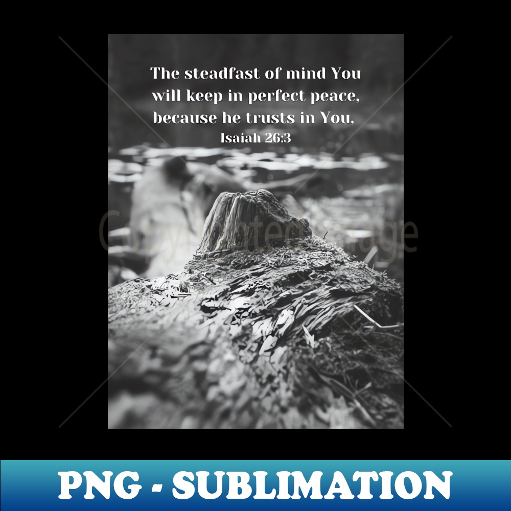Photo art Isaiah 263 Bible Verse V2 - PNG Transparent Sublim | Inspire ...