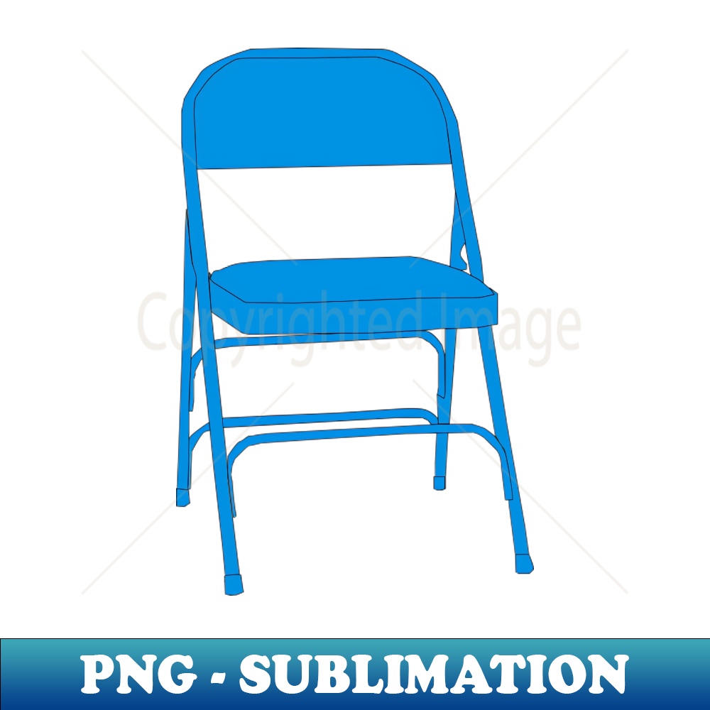 funny Vintage Blue Folding Chair Humor Wrinkle Chair Antique | Inspire ...