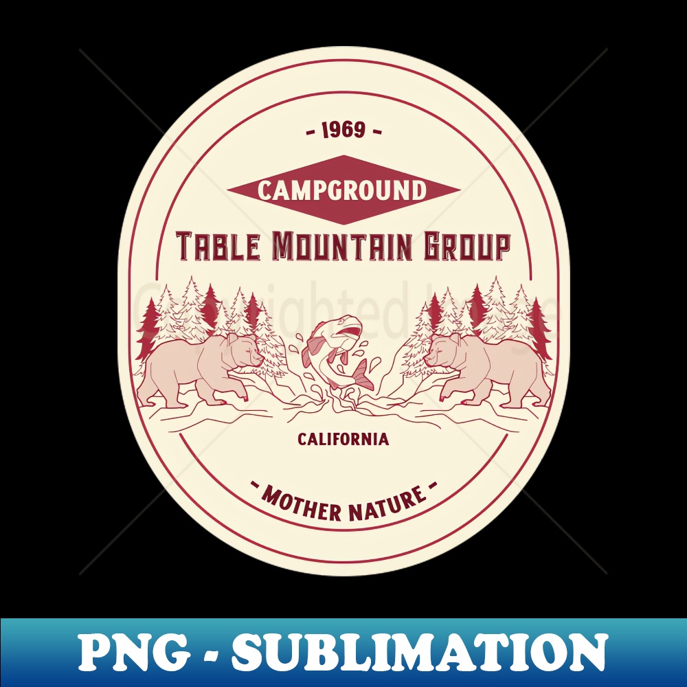 Table Mountain Group Campground Shirt - Artistic Sublimation | Inspire ...