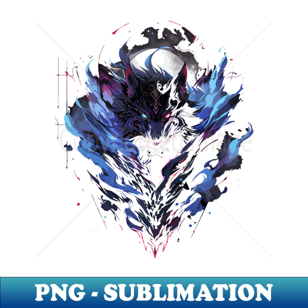 wolf - fantasy style - Signature Sublimation PNG File - Perf | Inspire ...