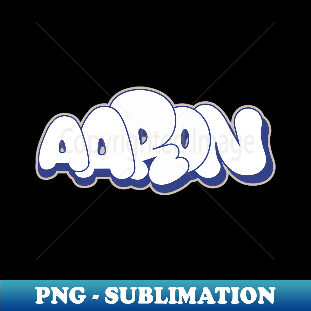 AARON Bubble letters graffiti style - Instant Sublimation Di | Inspire ...