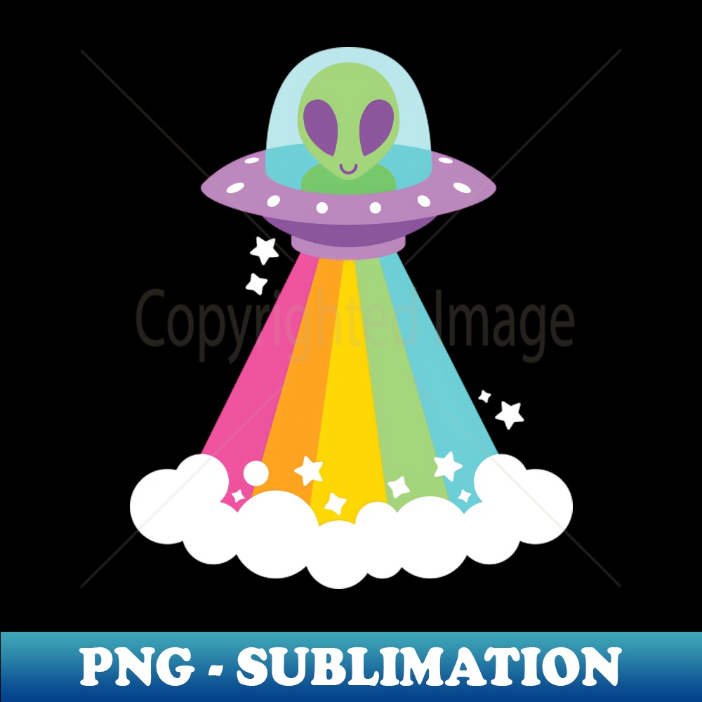 Rainbow Alien HUGE Edition - Stylish Sublimation Digital Dow | Inspire ...