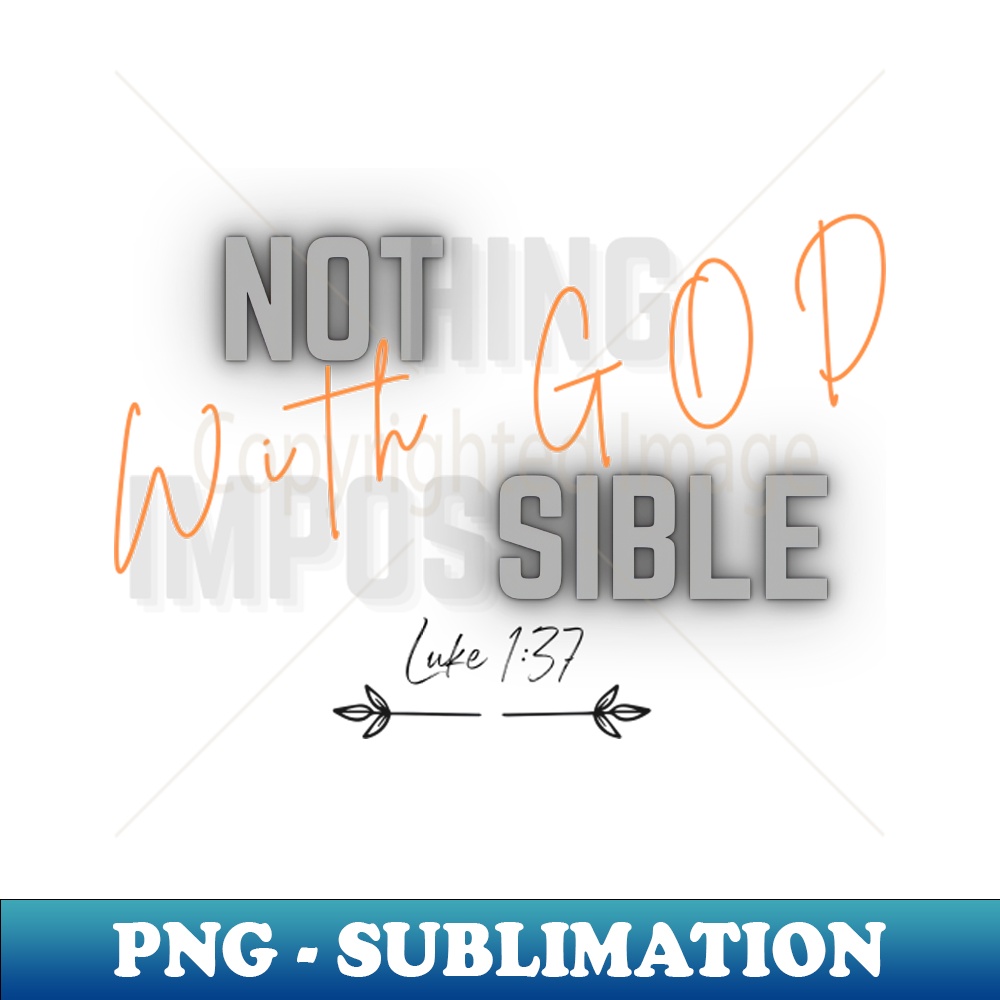 GOD of possibility -Bible Verse - Aesthetic Sublimation Digi | Inspire ...