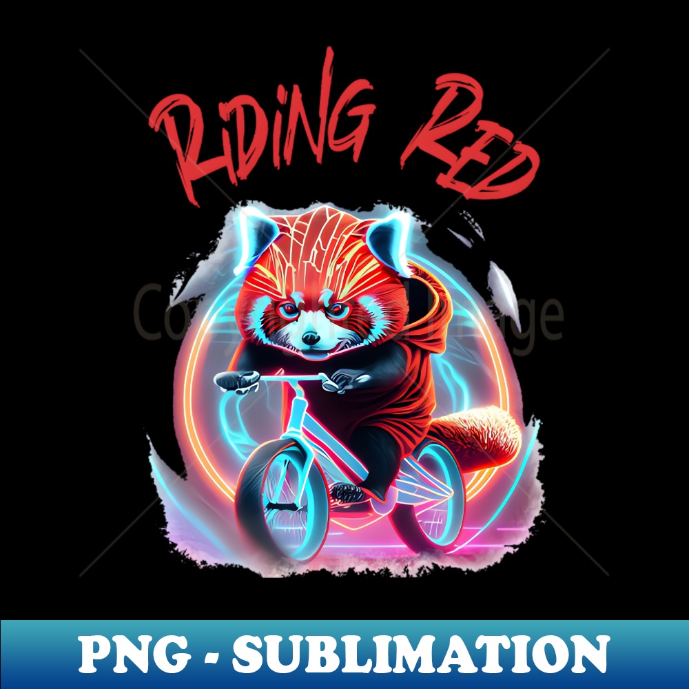Red Panda Riding A Bike Riding Red - Creative Sublimation PN | Inspire ...