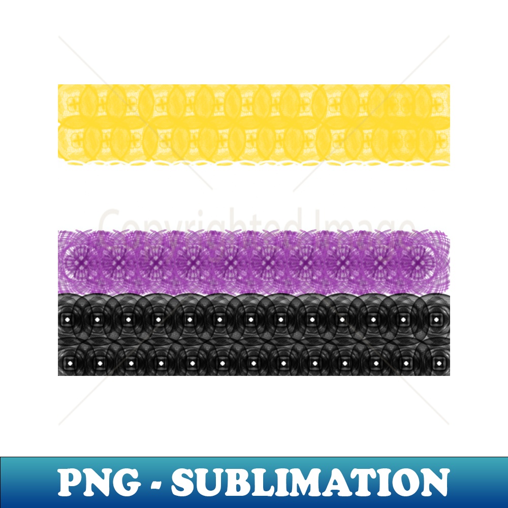 Spirograph Patterned Non Binary Flag - PNG Transparent Digit | Inspire ...