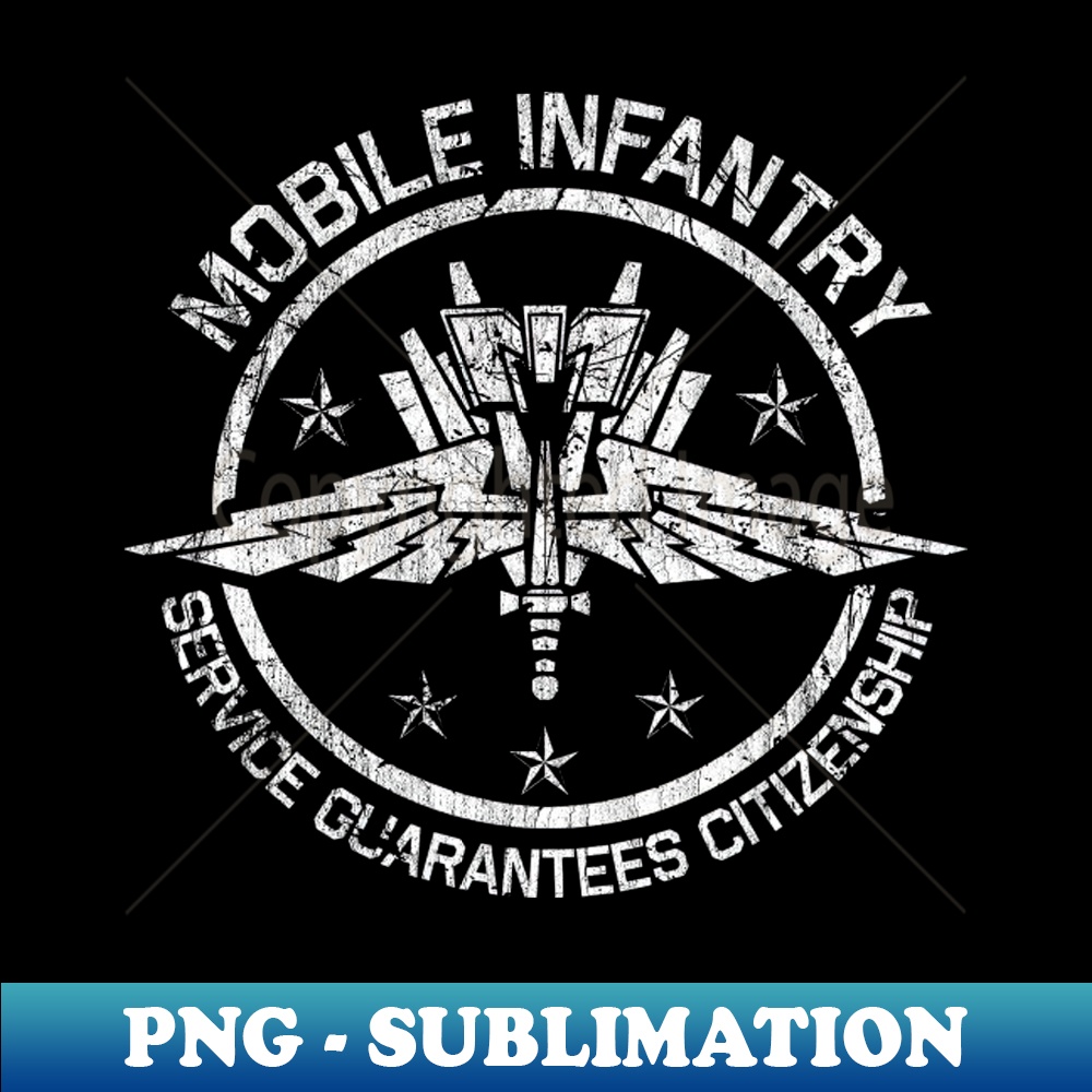 WHITE ART - Starship Troopers - Mobile Infantry Crest - Digi | Inspire ...