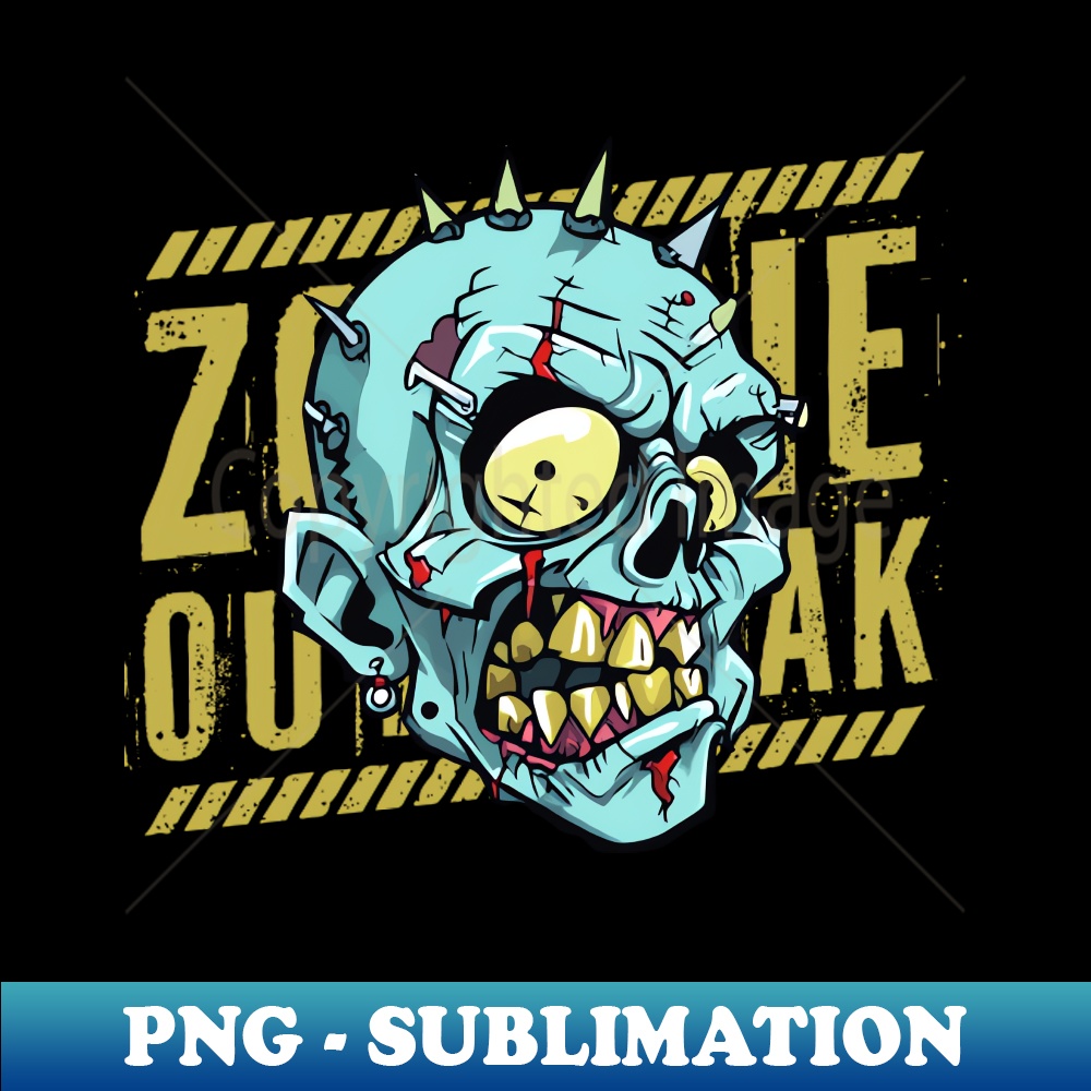 Punk Rock Zombie Outbreak - Instant PNG Sublimation Download | Inspire ...