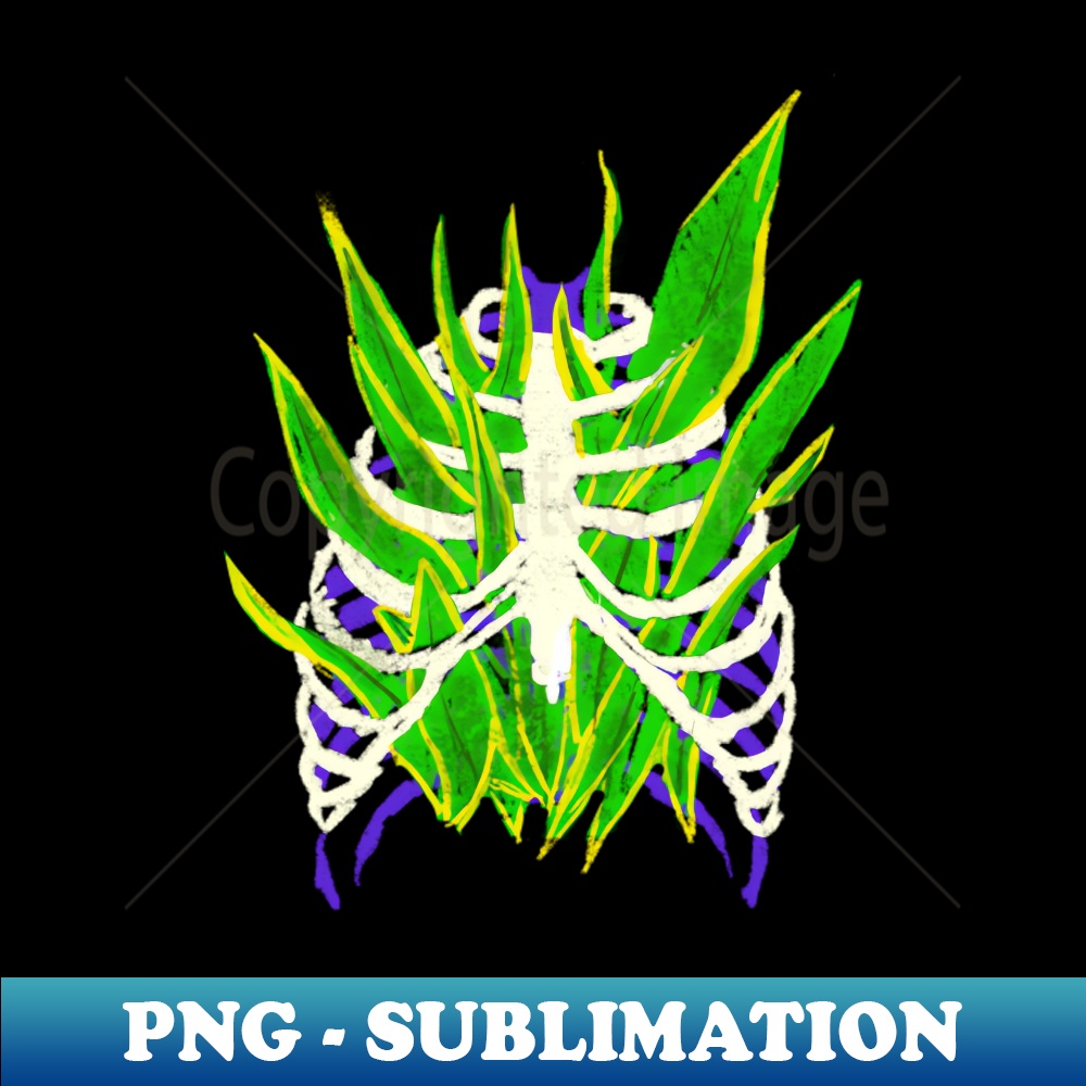 Snake plant and human rib cage sketch - Digital Sublimation | Inspire ...