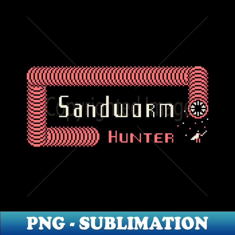 Giant Worm Hunter 8-Bit - PNG Transparent Digital Download F | Inspire ...