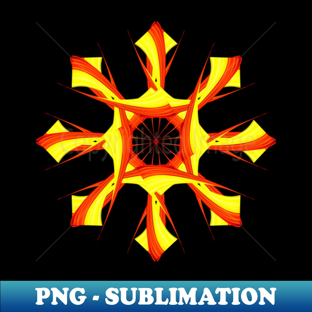 Red and Yellow star - High-Resolution PNG Sublimation File - | Inspire ...