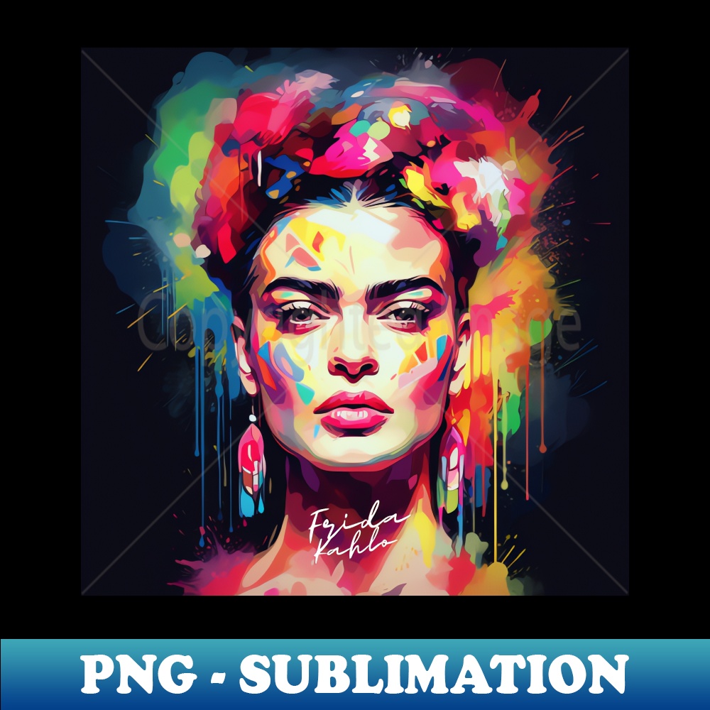 Frida Kahlo - PNG Transparent Sublimation Design - Create wi - Inspire ...