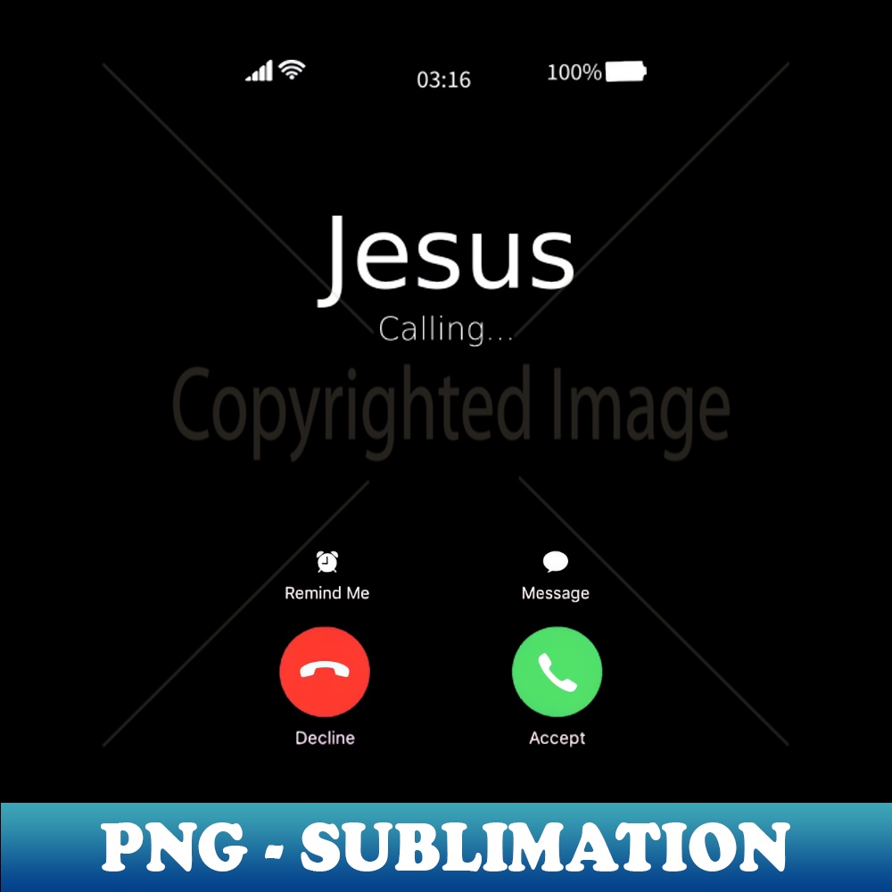 Jesus Is Calling - Aesthetic Sublimation Digital File - Perf | Inspire ...
