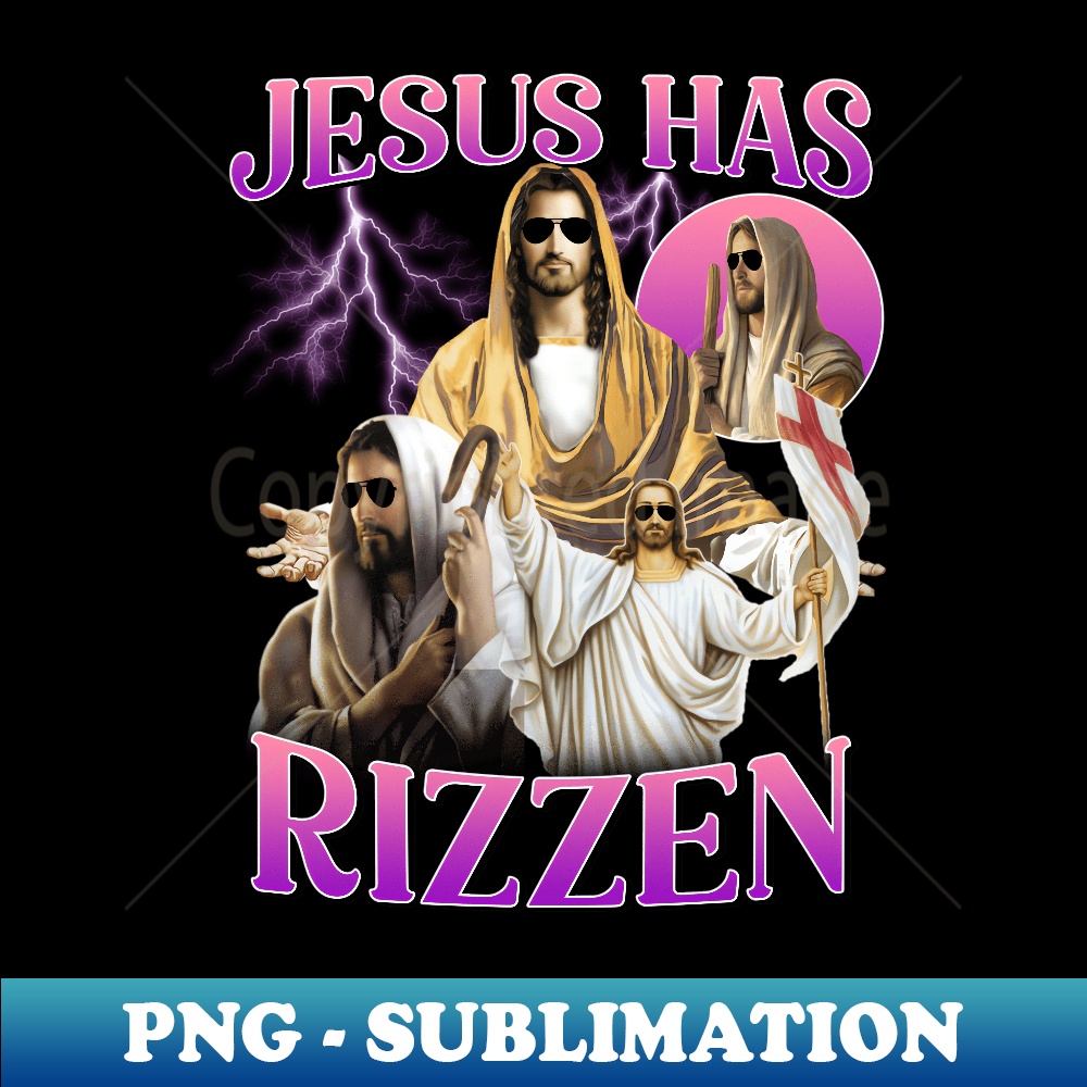 Jesus Is Rizzen He Is Rizzin' Funny Christian Easter Day - C | Inspire ...