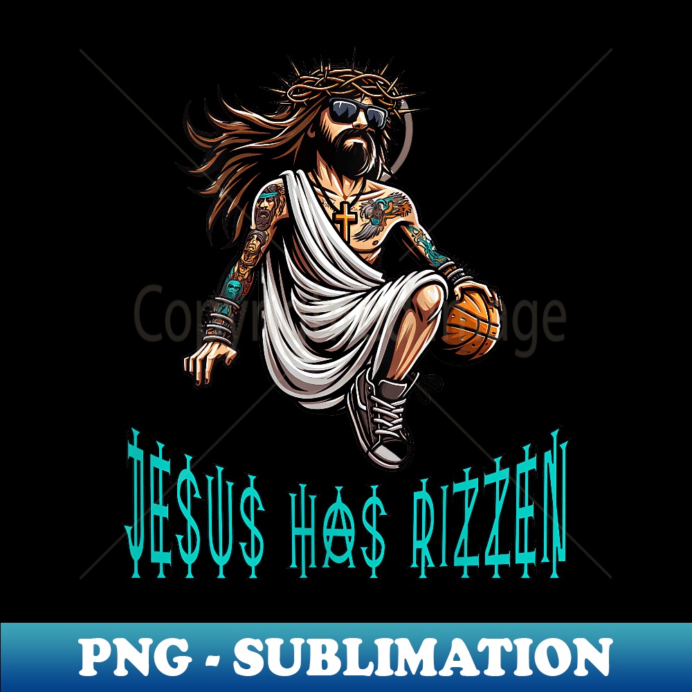 Womens He Has Rizzen Funny Meme Rocker Basketball Easter - C | Inspire ...