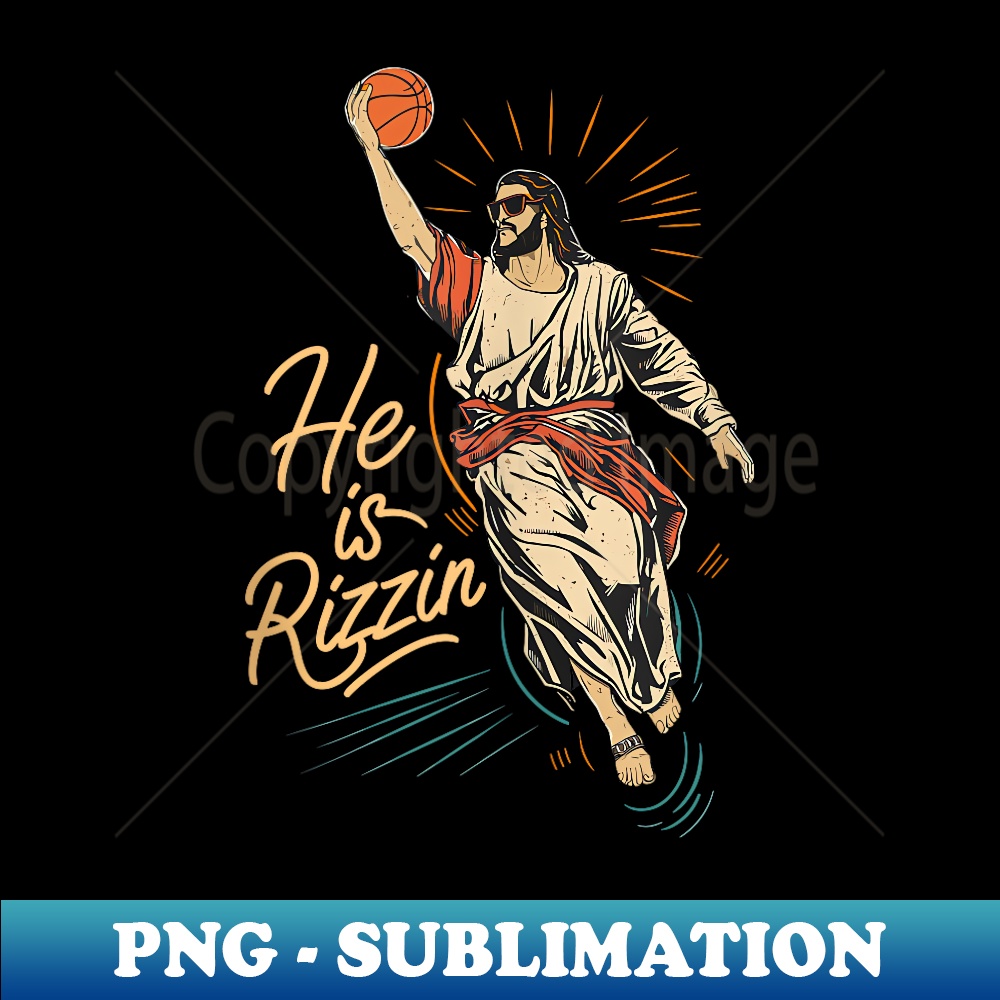 Jesus Memes He Is Risen Rizzin Easter Jesus Dunk Basketball | Inspire ...