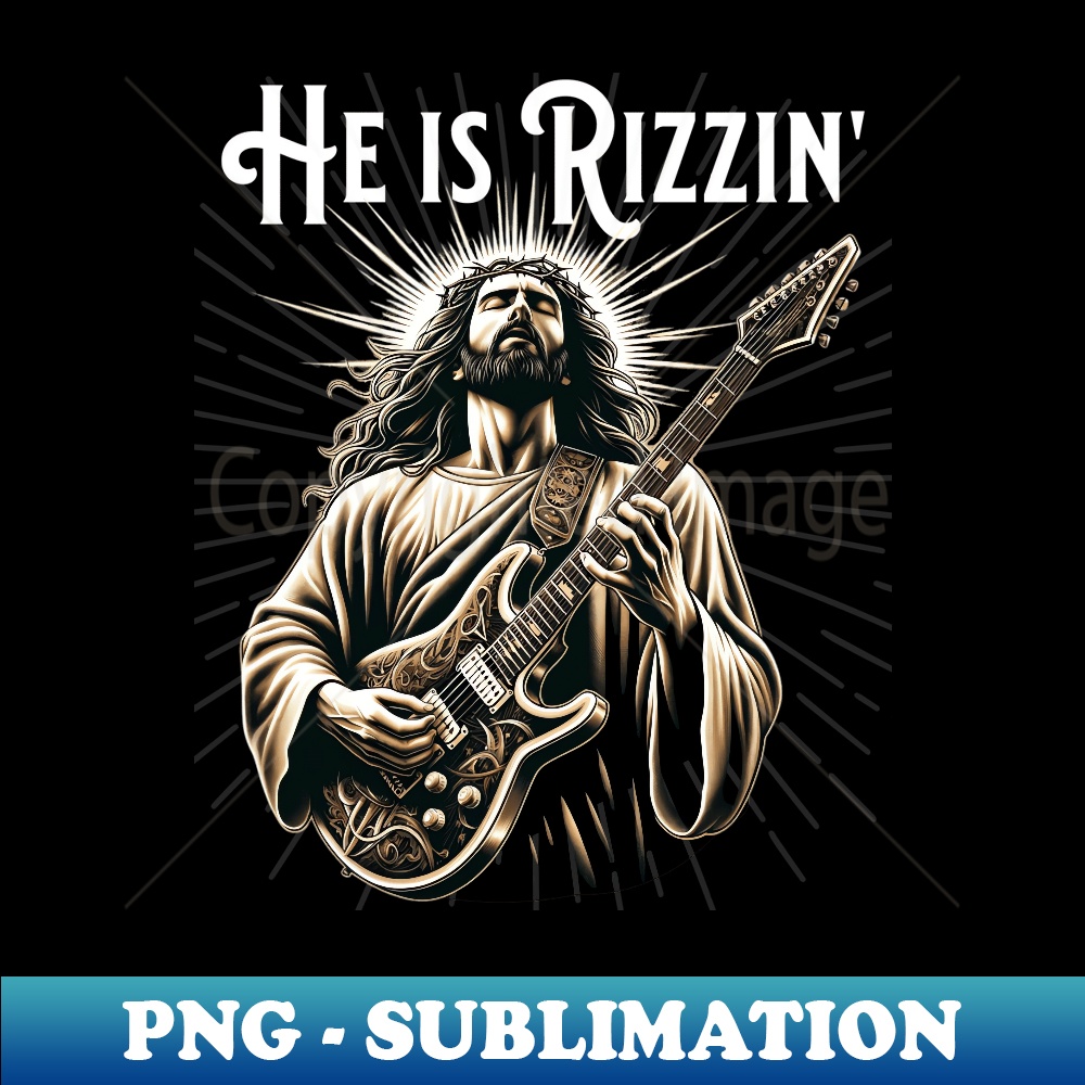 Music Meme Funny Rizz He is Rizzin Jesus Playing Guitar - Ex | Inspire ...