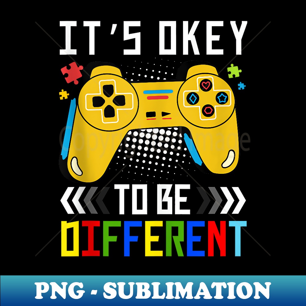 It's Ok To Be Different Video Game Controller Autism - Exclu | Inspire ...