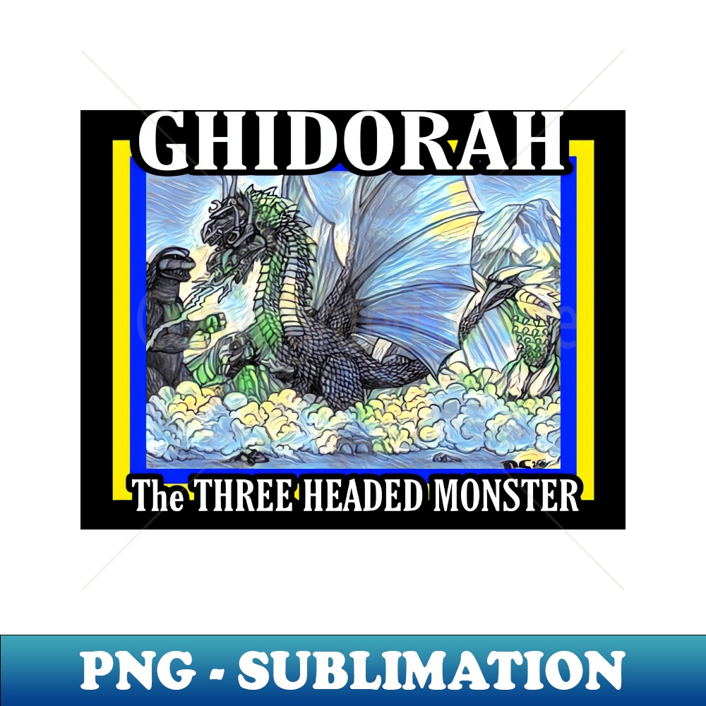 GHIDORAH THE THREE HEADED MONSTER - Stylish Sublimation Digi | Inspire ...