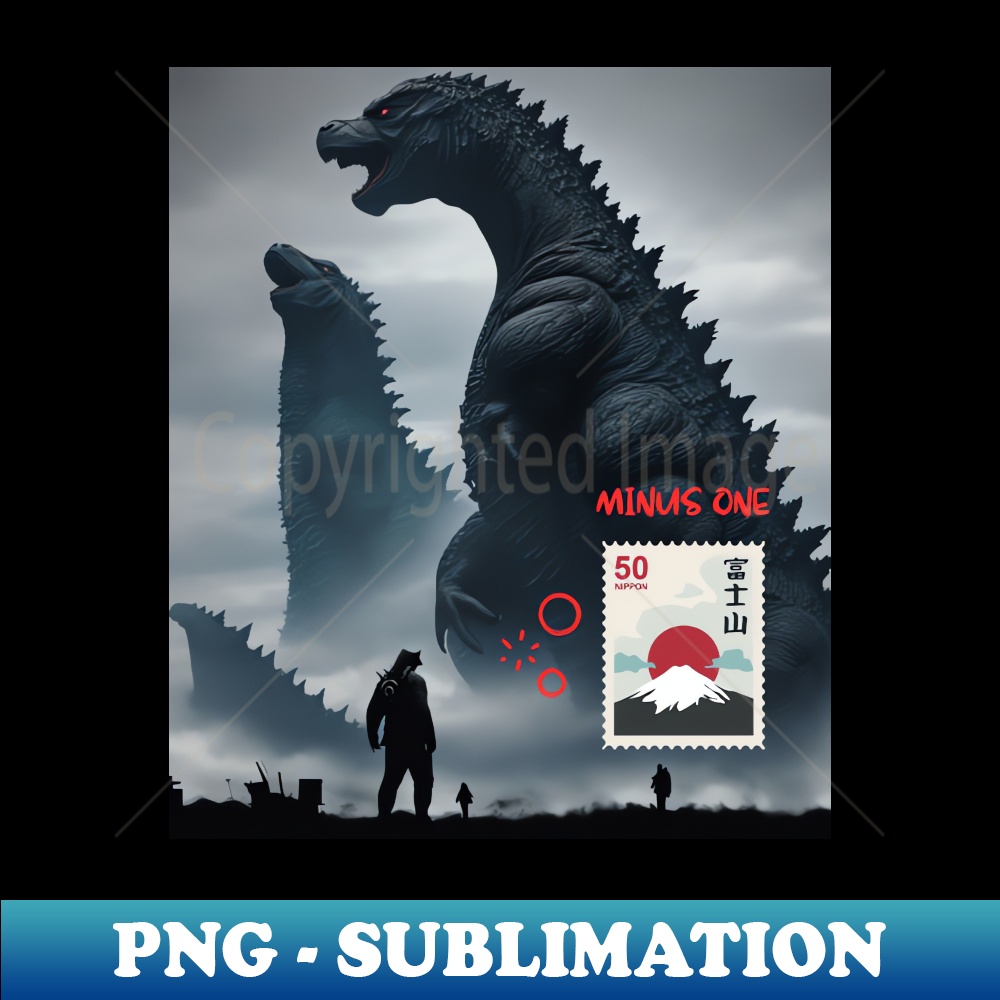 Godzilla Minus One - Signature Sublimation PNG File | Inspire Uplift
