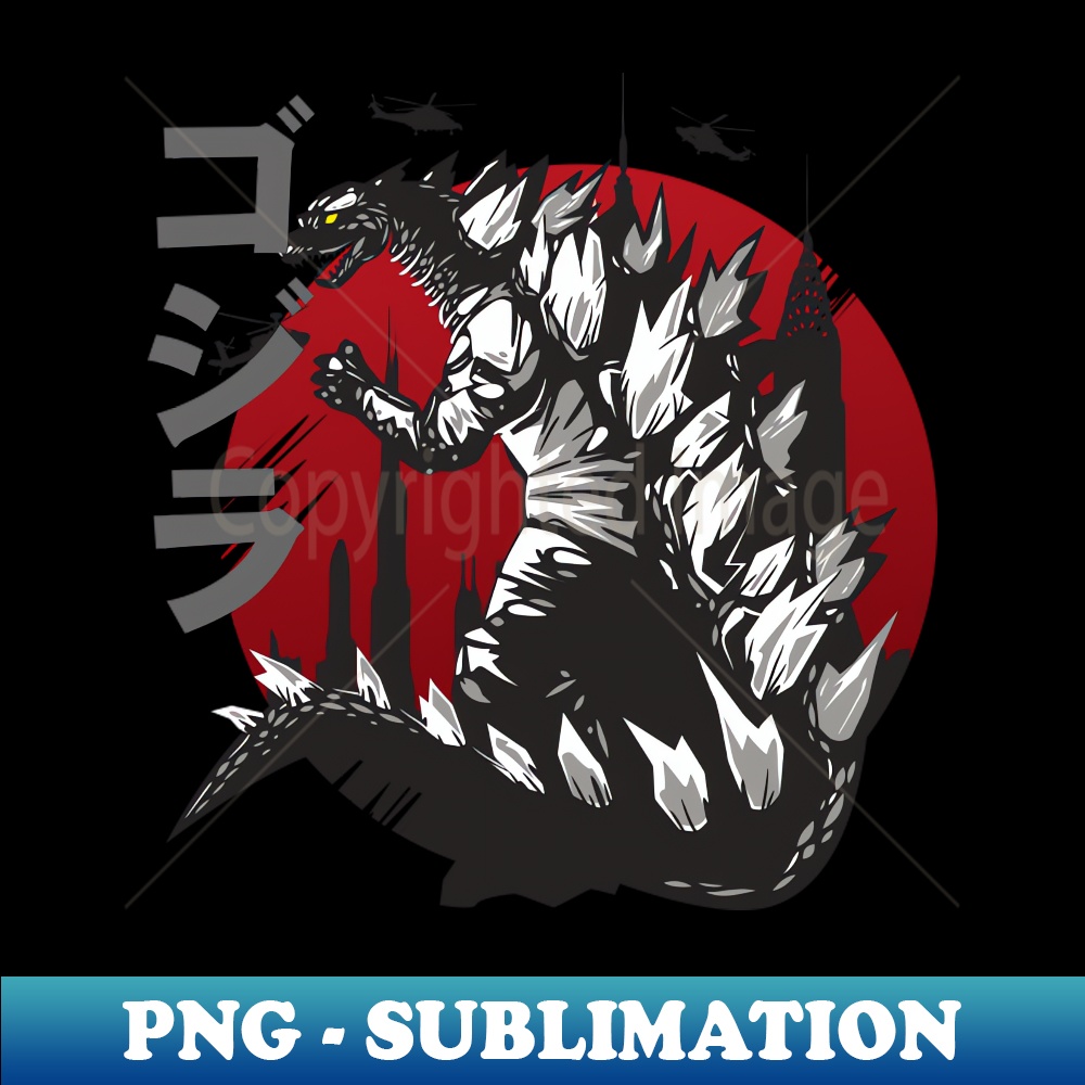 Godzilla Grey Style - PNG Transparent Sublimation File | Inspire Uplift