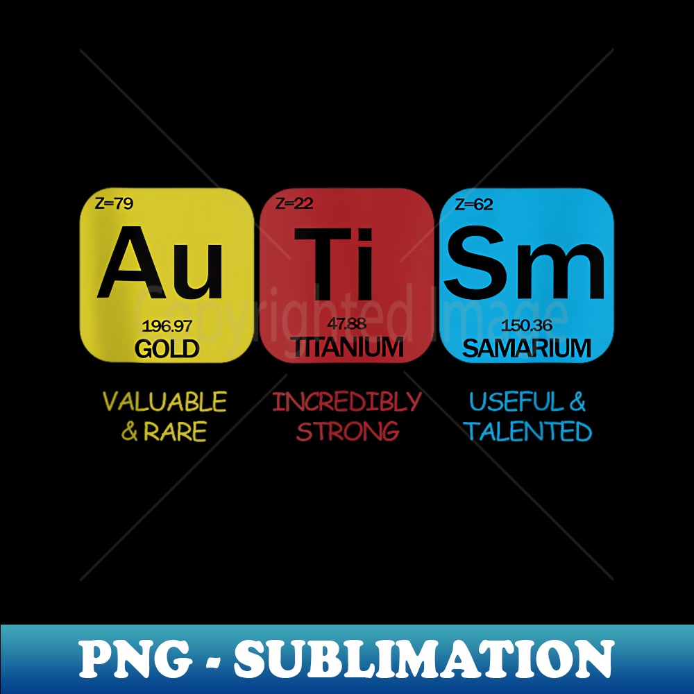 Autism Awareness Elements Periodic Table ASD - Creative Subl | Inspire ...
