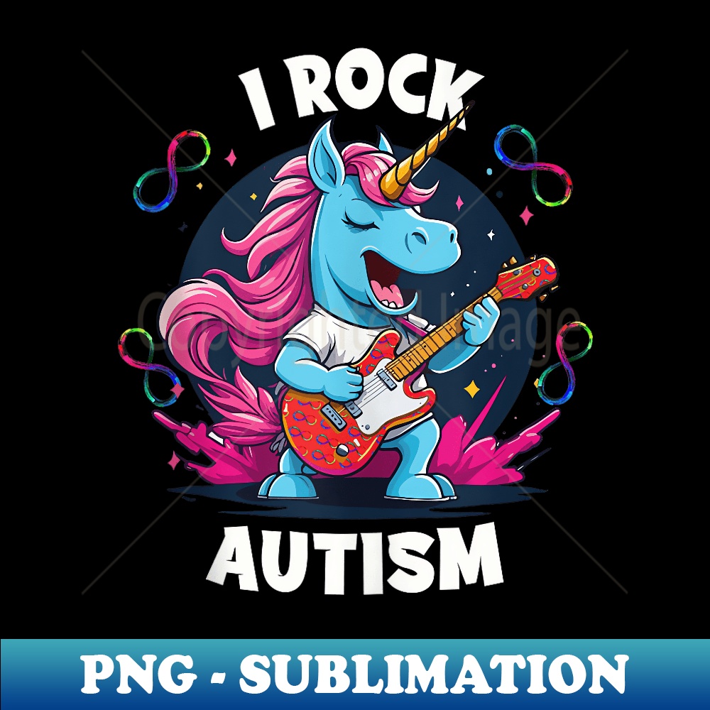 Autism Infinity Unicorn I Rock Autism - Aesthetic Sublimatio | Inspire ...