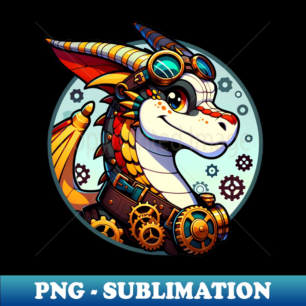 Steampunk Anthro Scalie Dragon Art - High-Quality PNG Sublim | Inspire Uplift