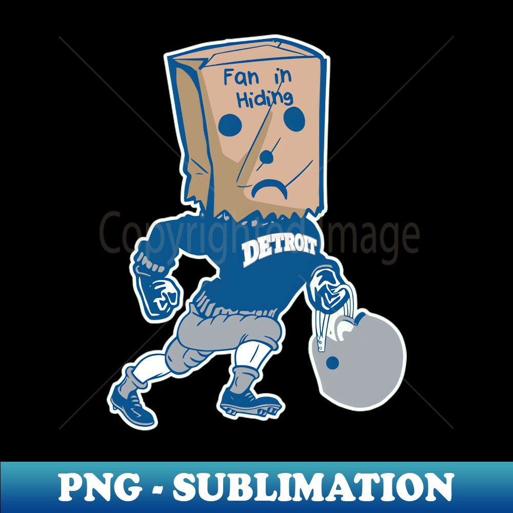 Detroit Fan In Hiding - PNG Transparent Sublimation File | Inspire Uplift