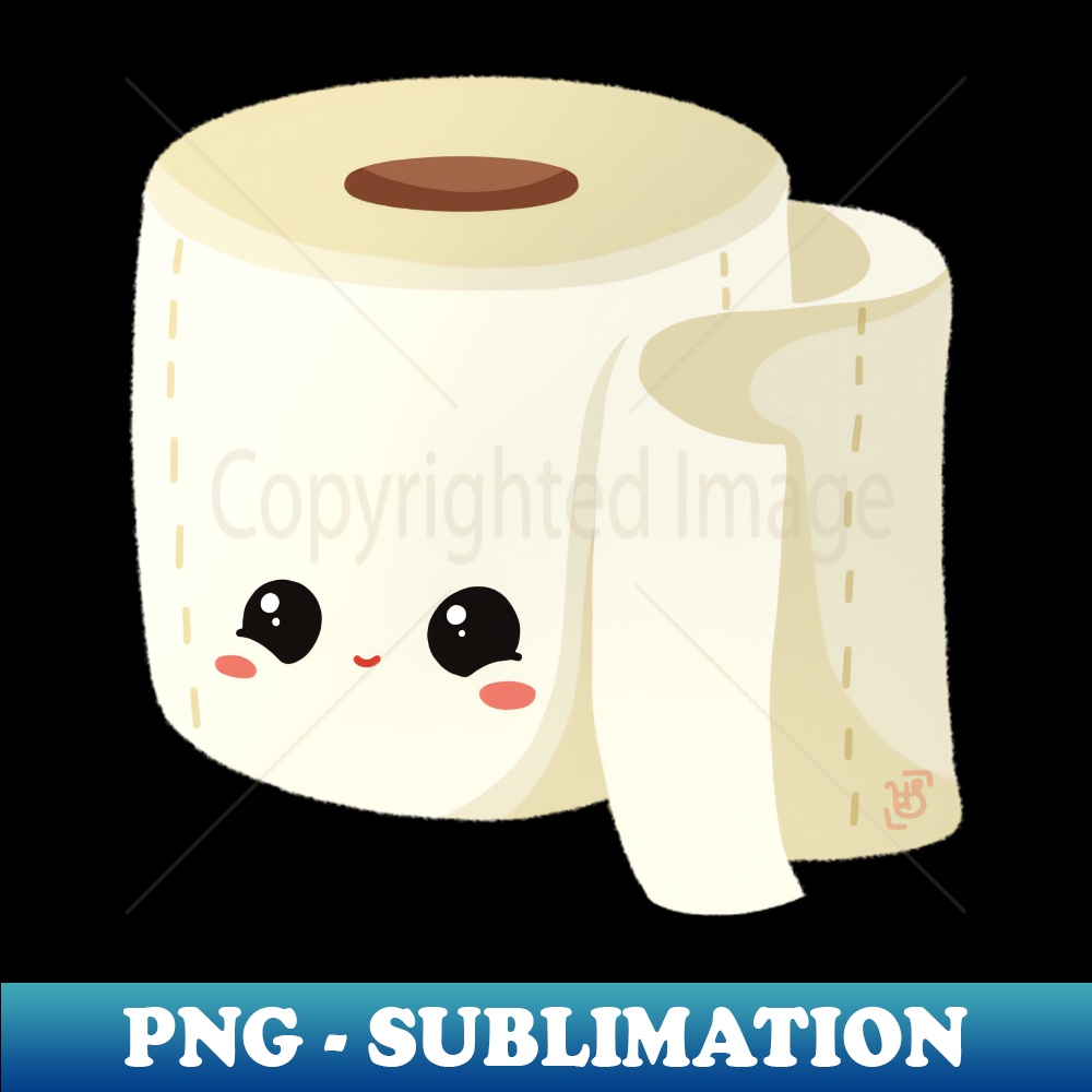 Cute Toilet Paper - Digital Sublimation Download File | Inspire Uplift