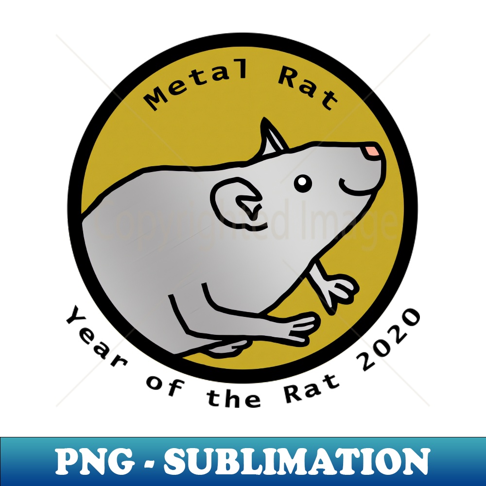 Portrait of a Metal Rat - Retro PNG Sublimation Digital Down | Inspire ...
