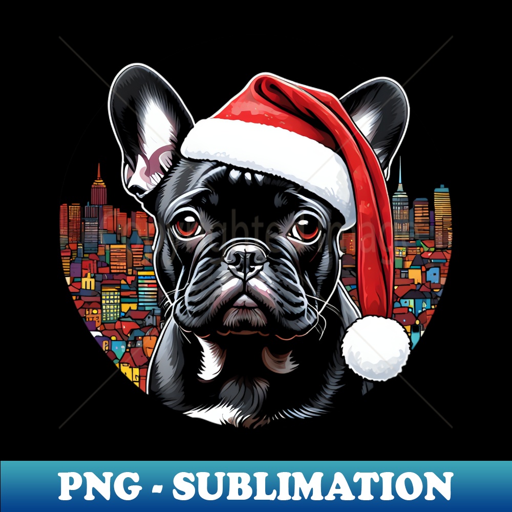 Frenchie with cityscape 2 - Aesthetic Sublimation Digital Fi | Inspire ...