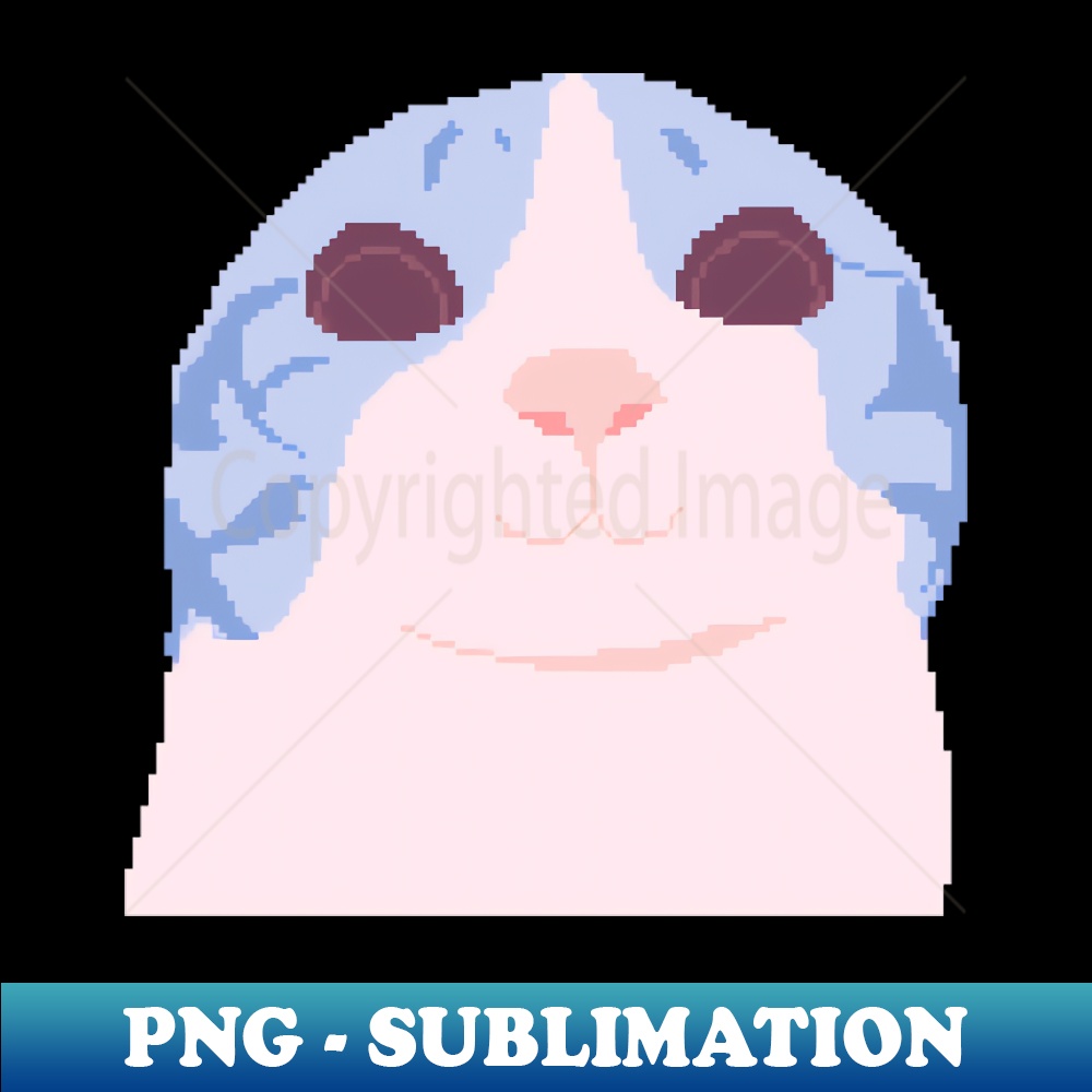 Funny Cat Meme Pixel Art - Decorative Sublimation PNG File - - Inspire ...