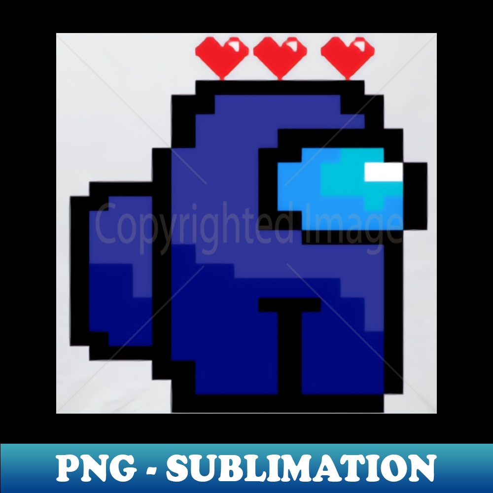 Pixart is a blue crew member with 3 lives among us - Retro P | Inspire ...