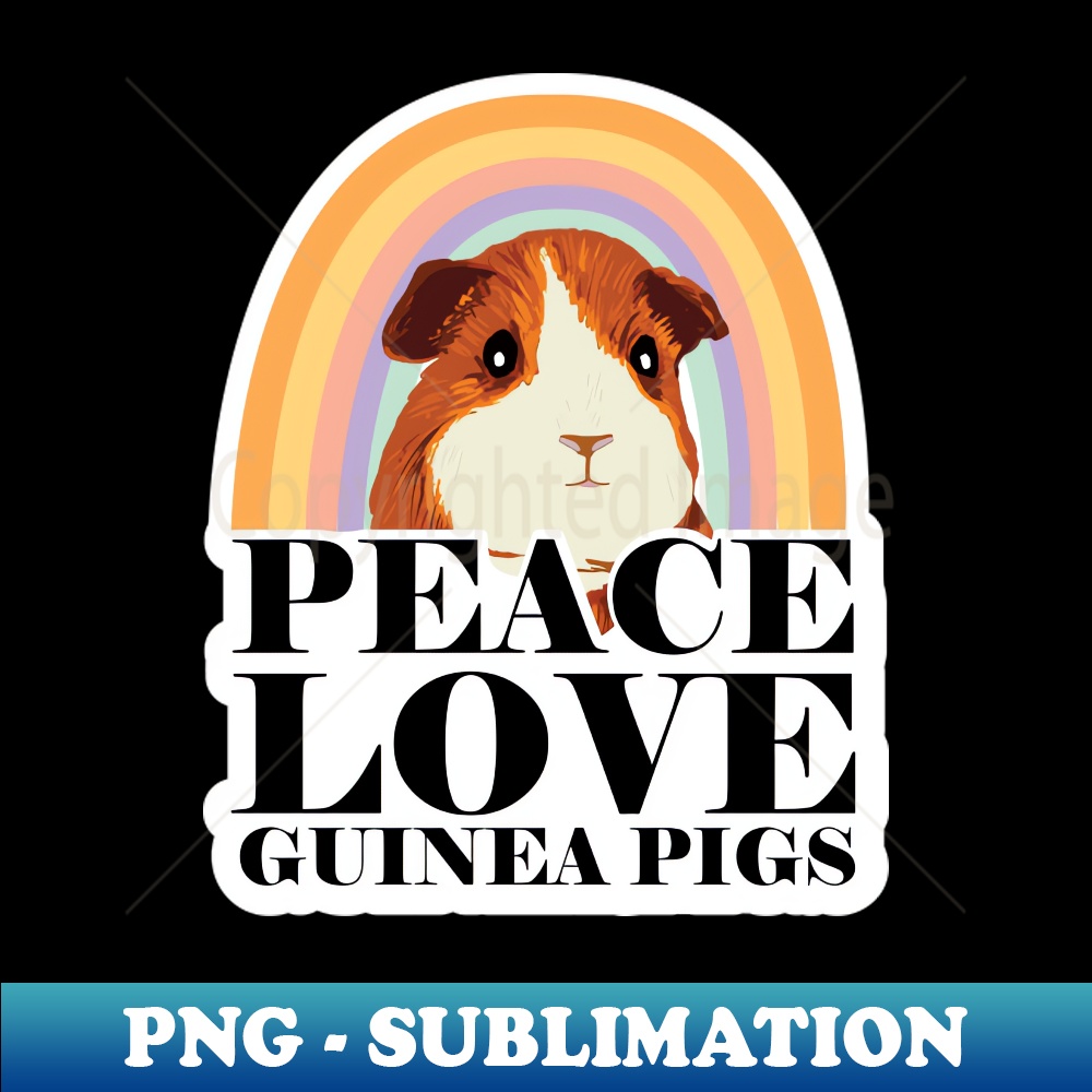 Peace Love Guinea Pigs Positive Quote Typography print - Sig | Inspire ...