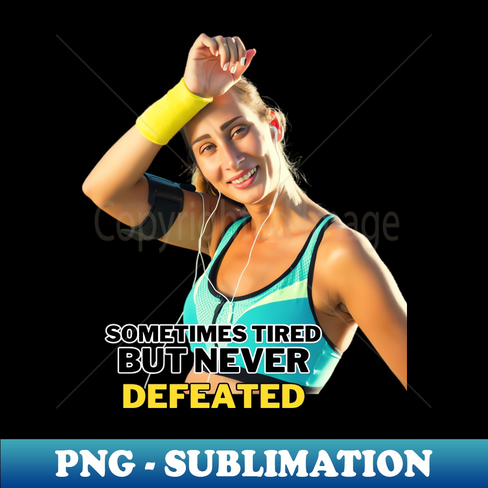 Fitness woman never gives up Sometimes tired never defeated | Inspire ...