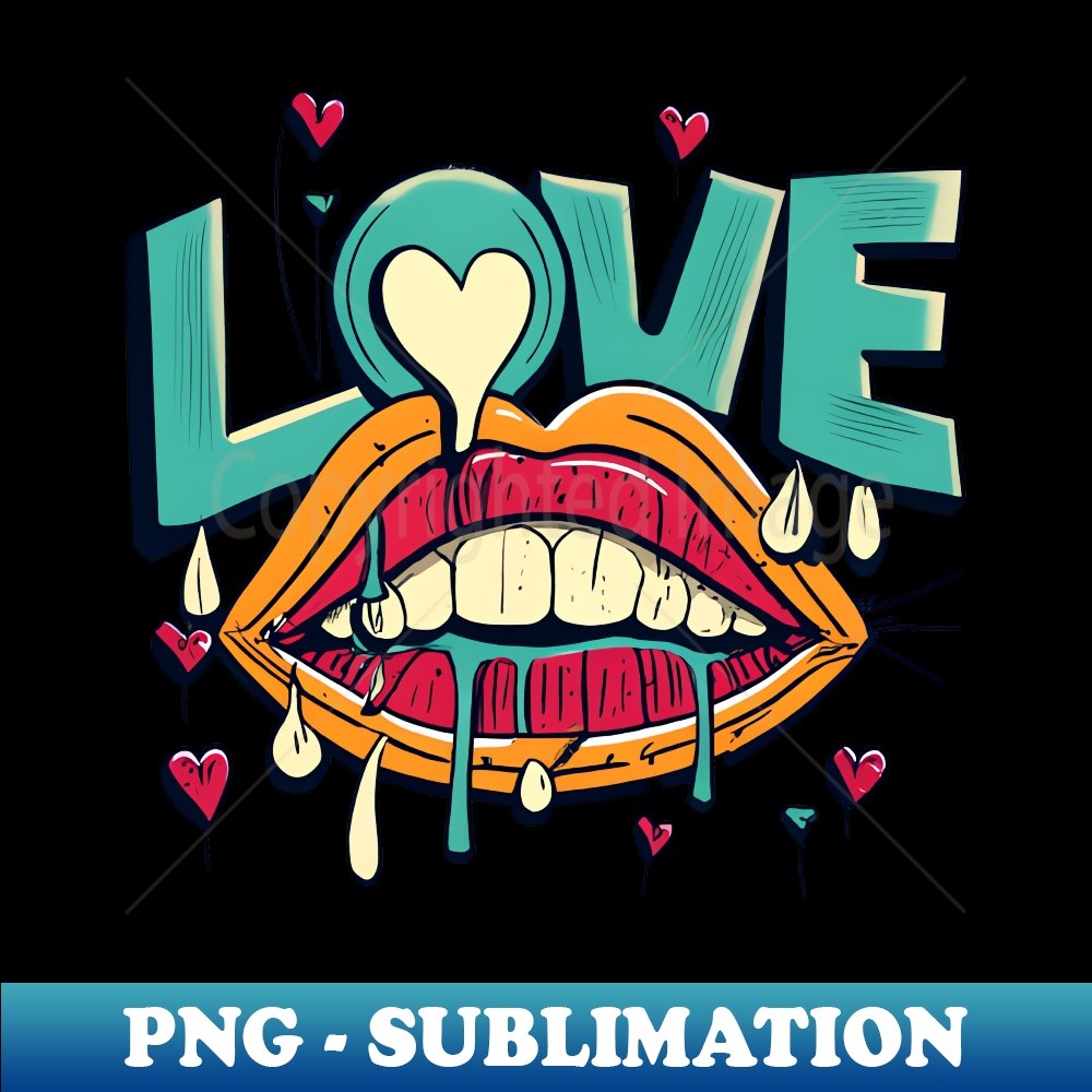 Drooling Love Unique Sublimation Png Download Unlock Vib Inspire Uplift