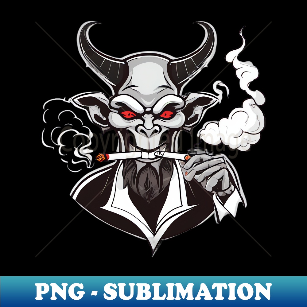 devil smoking a blunt cartoon design - Exclusive PNG Sublima | Inspire ...