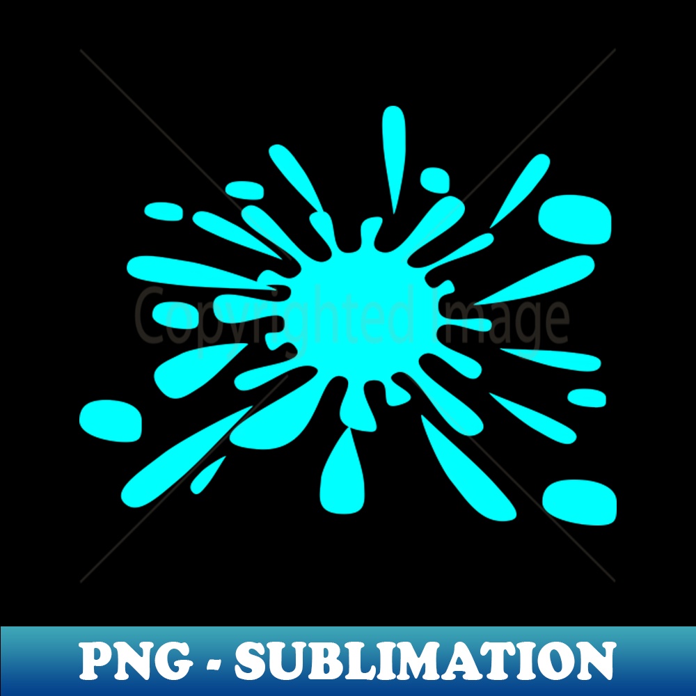 Splat - Aqua - Aesthetic Sublimation Digital File - Create w - Inspire ...