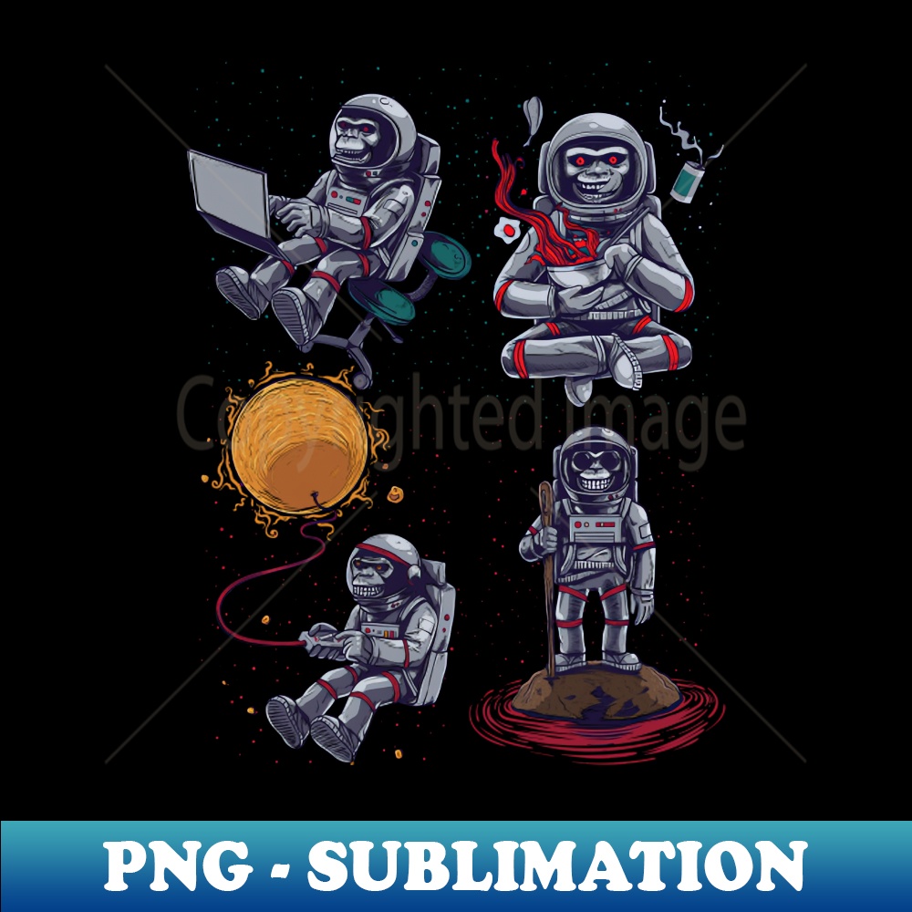 space monkey - PNG Sublimation Digital Download - Vibrant an | Inspire ...