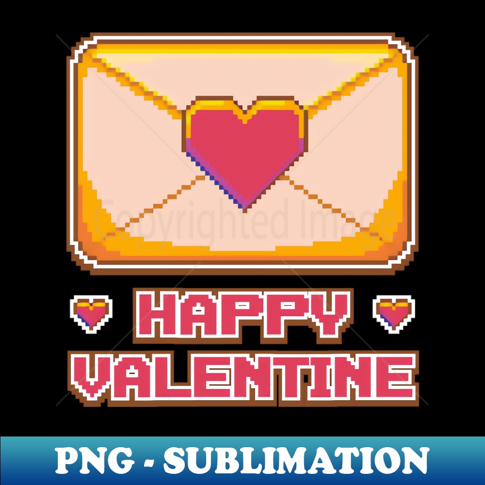 Happy Valentine Mail - Retro PNG Sublimation Digital Downloa | Inspire ...
