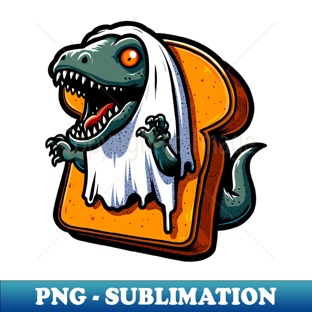 Dinosaur Ghost On Toast - Stylish Sublimation Digital Downlo | Inspire ...
