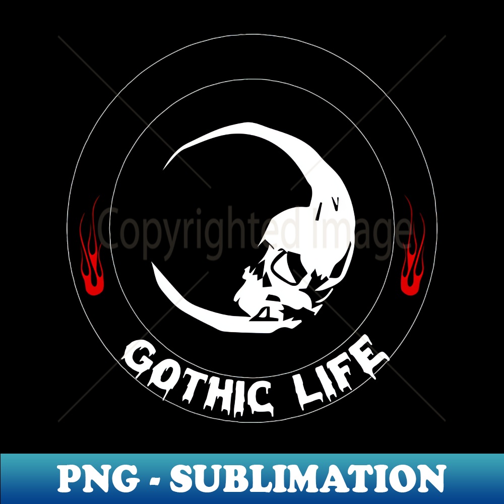 moon symbol with skull face - Digital Sublimation Download F | Inspire ...