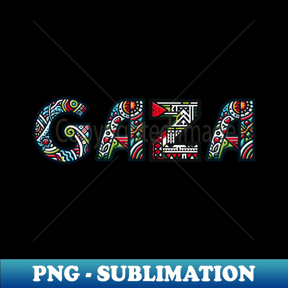 Gaza in Modern Palestinian Doodle Patterns - Sublimation-Rea | Inspire ...