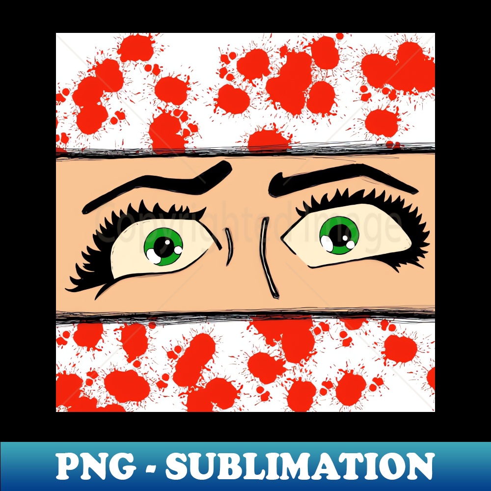 Scared comic book eyes - Trendy Sublimation Digital Download | Inspire ...