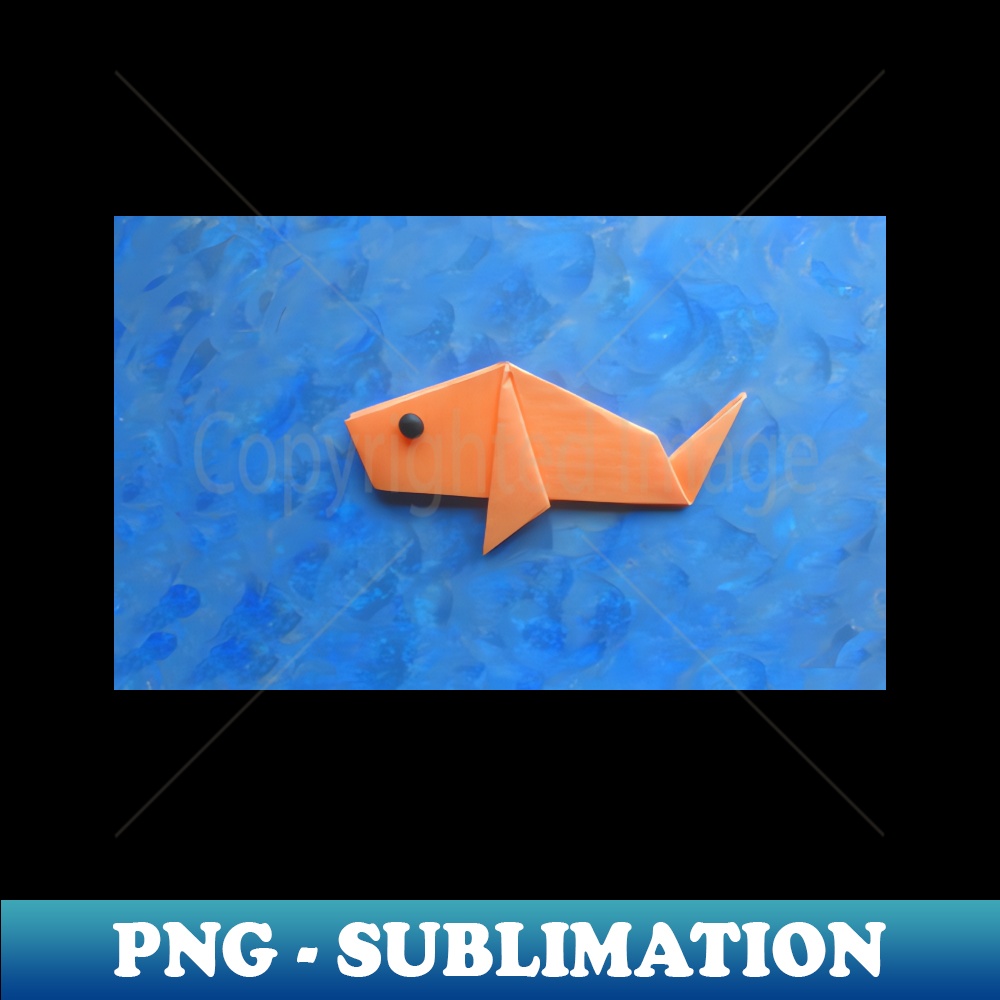 Orange origami fish - PNG Transparent Digital Download File | Inspire ...