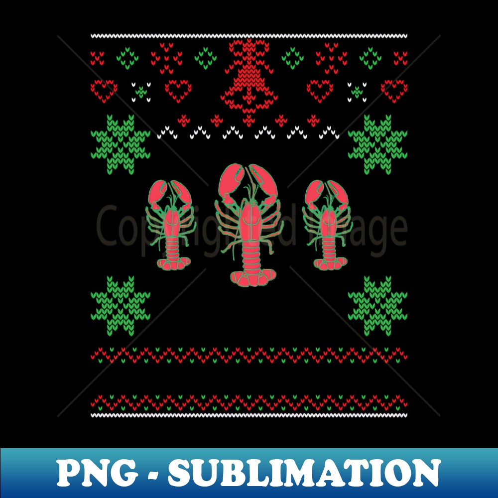 Christmas Crustacean Core Lobster - Aesthetic Sublimation Di | Inspire ...