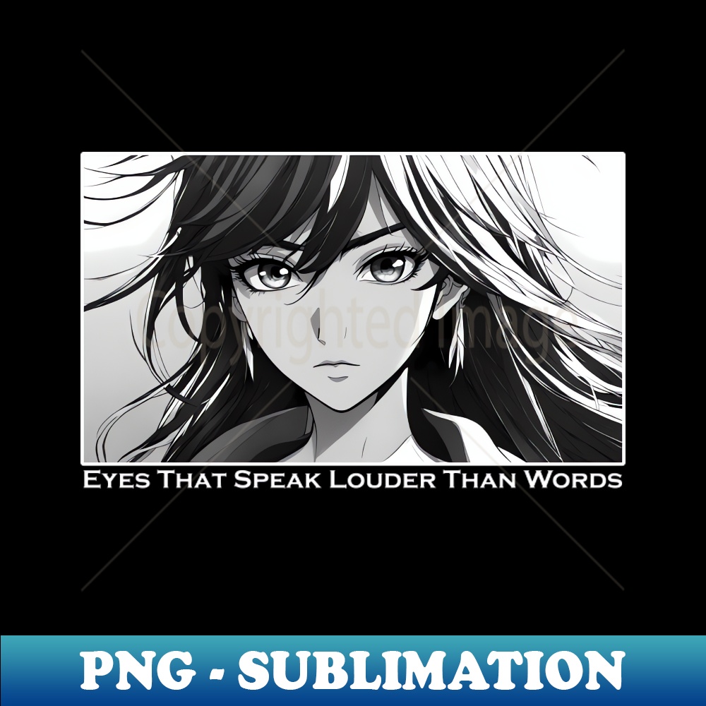 Anime Eyes Girl Face Fun Phrase Eyes That Speak Louder Than | Inspire ...