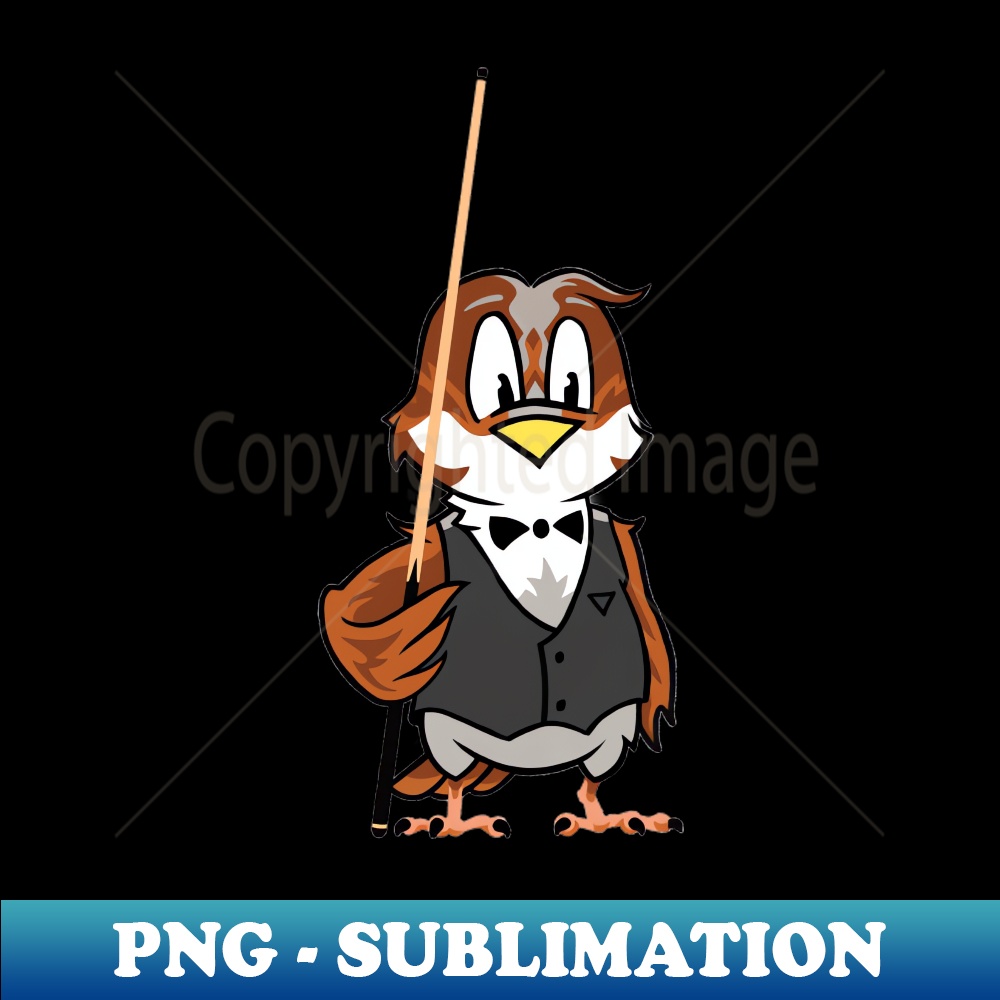 Billard Bird - Pool Playing Sparrow - Unique Sublimation PNG | Inspire ...