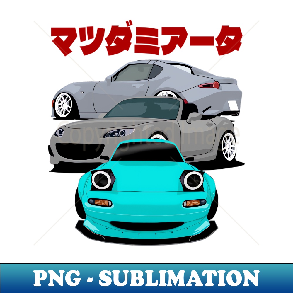 Mazda Miata Generation - Special Edition Sublimation PNG Fil | Inspire ...