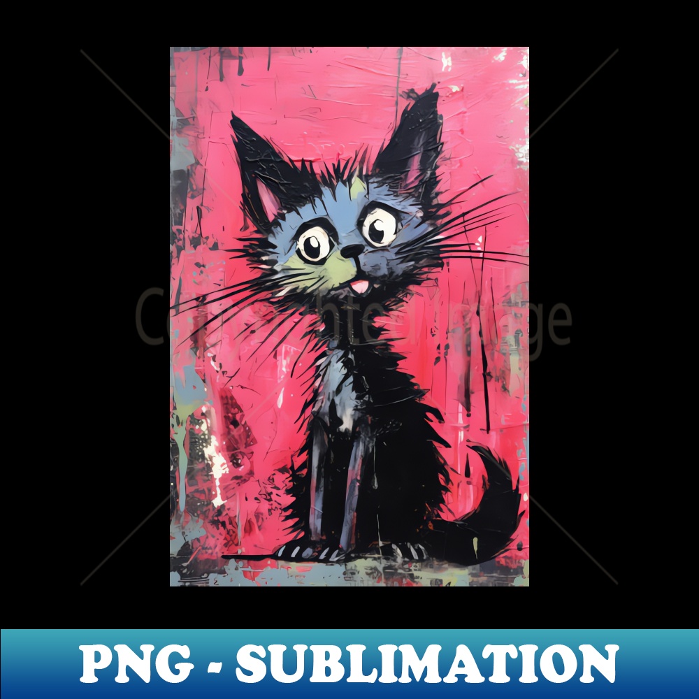 Blushing Kitten - Modern Sublimation PNG File | Inspire Uplift